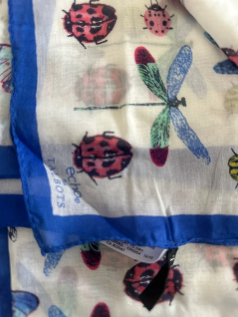 Talbots | Accessories | Talbots Echo Sheer Insect Print Scarf With ...